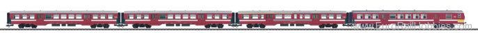 Marklin 43545 HO SNCB/NMBS M2 Commuter 4-Car Set