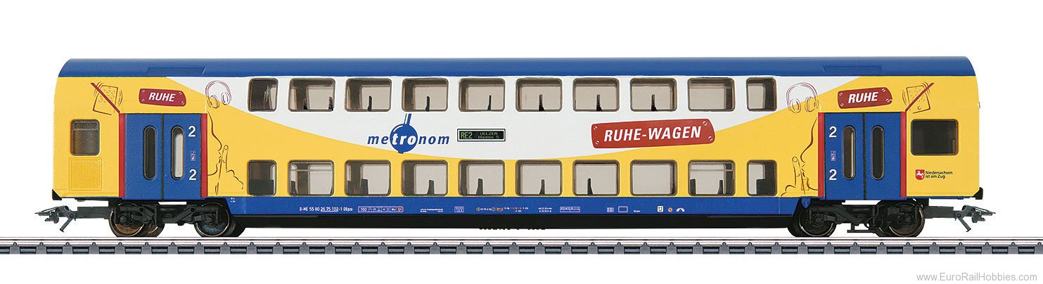 Marklin 43572 HO ''metronom'' Bi-Level Add-On Car