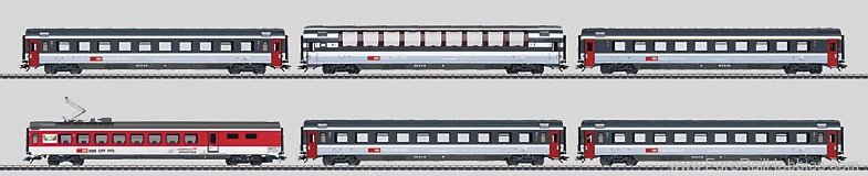 Marklin 43670 HO SBB EuroCity Express Train Passenger