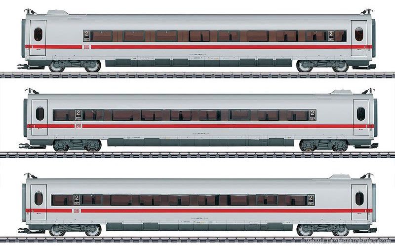 Marklin 43735 HO DB AG ICE 3 Add-on 3-Car Set, Era VI