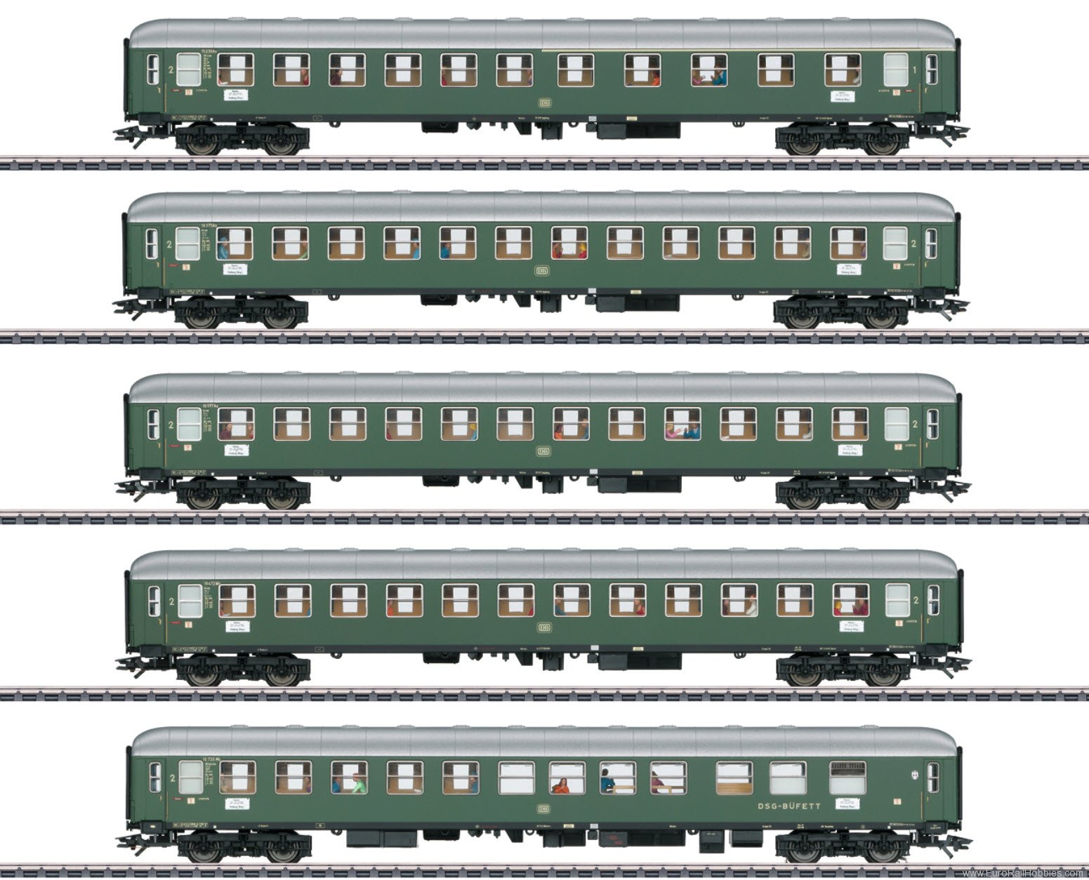 Marklin 43935 HO D96 Isar-Rhine Express Train Passenger