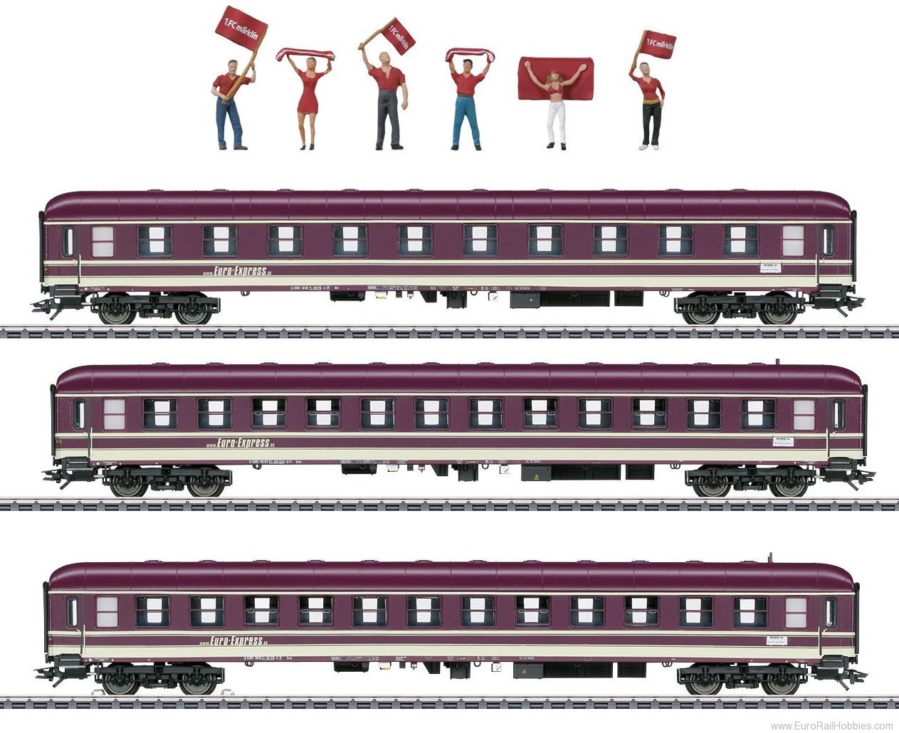 Marklin 43947 HO Three Compartment Cars