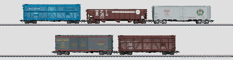 Marklin 45658 HO North American Freight Car Set