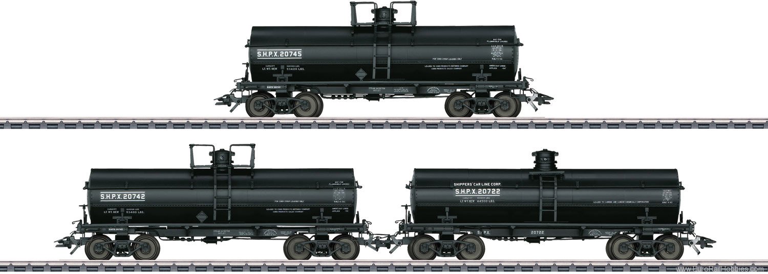 Marklin 45662 HO American Set with 3 Tank Cars