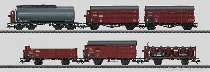 Marklin 46094 HO DRG 6 Piece Freight Car Set - Exclusive