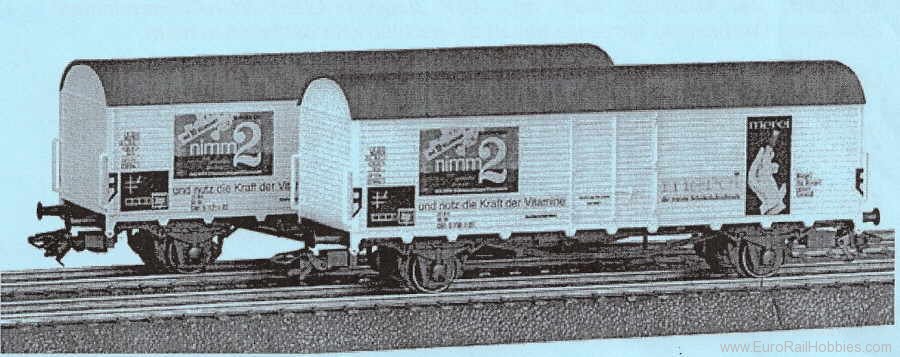 Marklin 46205 HO EUROTRAIN DB Set of 2 Refrigerator