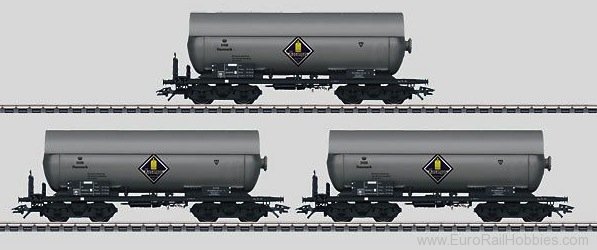 Marklin 46457 HO DSB Pressure Gas Tank Car Set