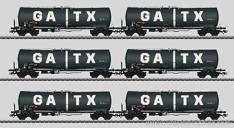 Marklin 46542 HO GATX 6 Piece Tank Car Set - Exclusive