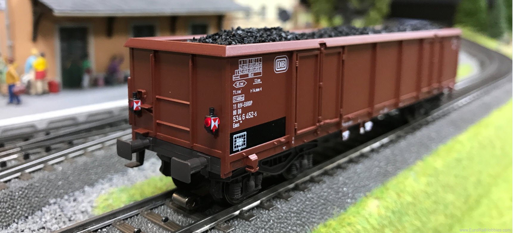 Marklin 46900.01 HO DB Eaos Gondola w/Coal Insert & Marker