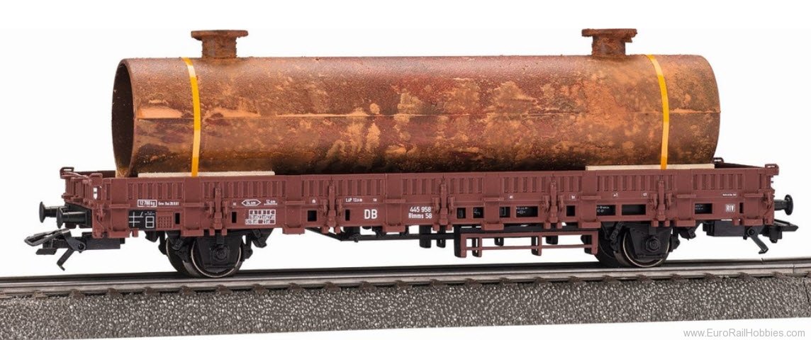 Marklin 46924 HO Marklin DB Stake Car with Rusted Pipe