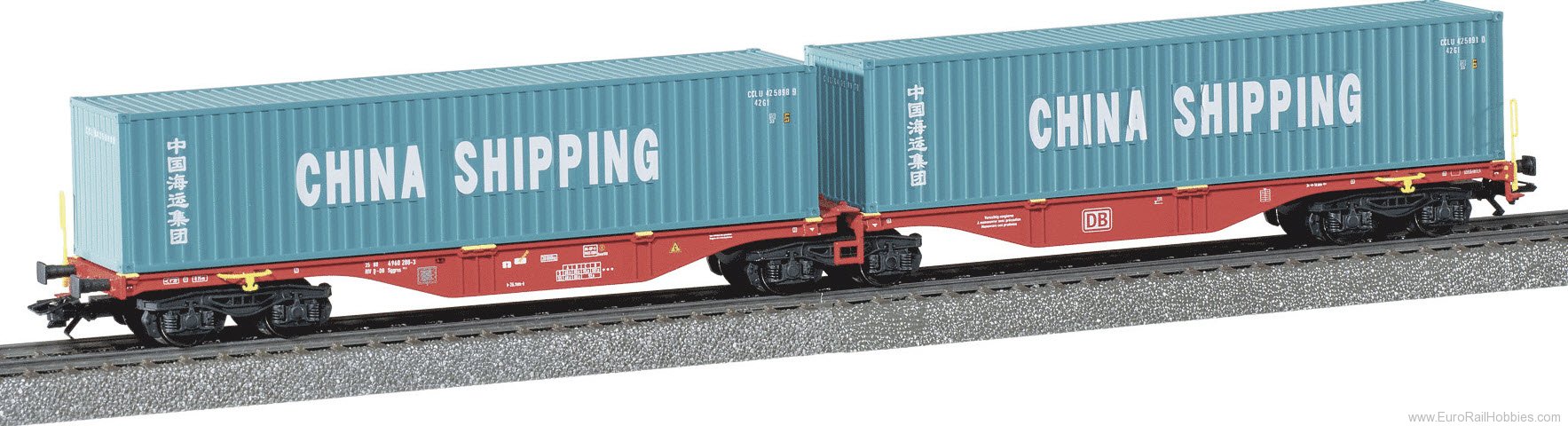Marklin 47809 HO China Express DB Double Container Transport