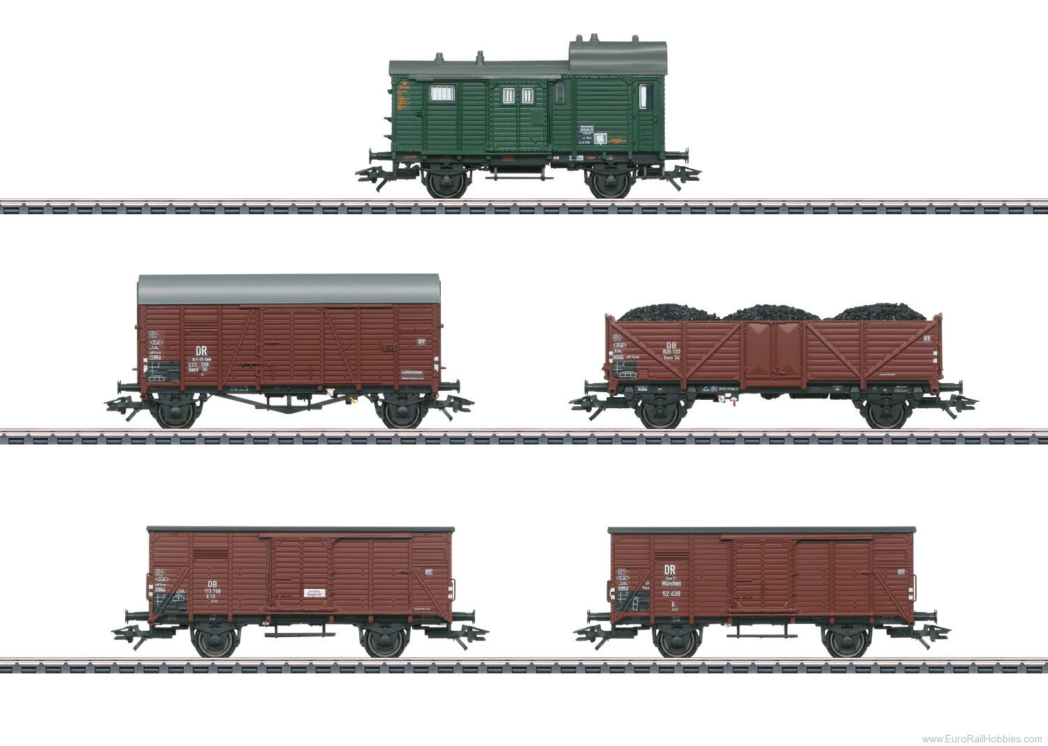 Marklin 48825 HO DB Freight Car Set for the Class E