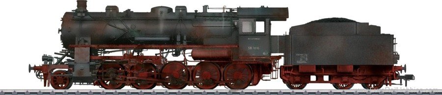 Marklin 55585 1 DB BR58 Steam Locomotive - new number/weathered