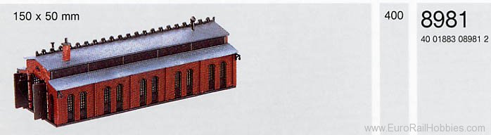 Marklin 8981 Z 1-STALL LOCOMOTIVE SHED KIT