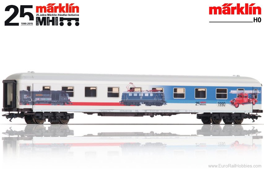 Marklin 94439 HO Marklin 25 YEAR MHI Coach, (Factory