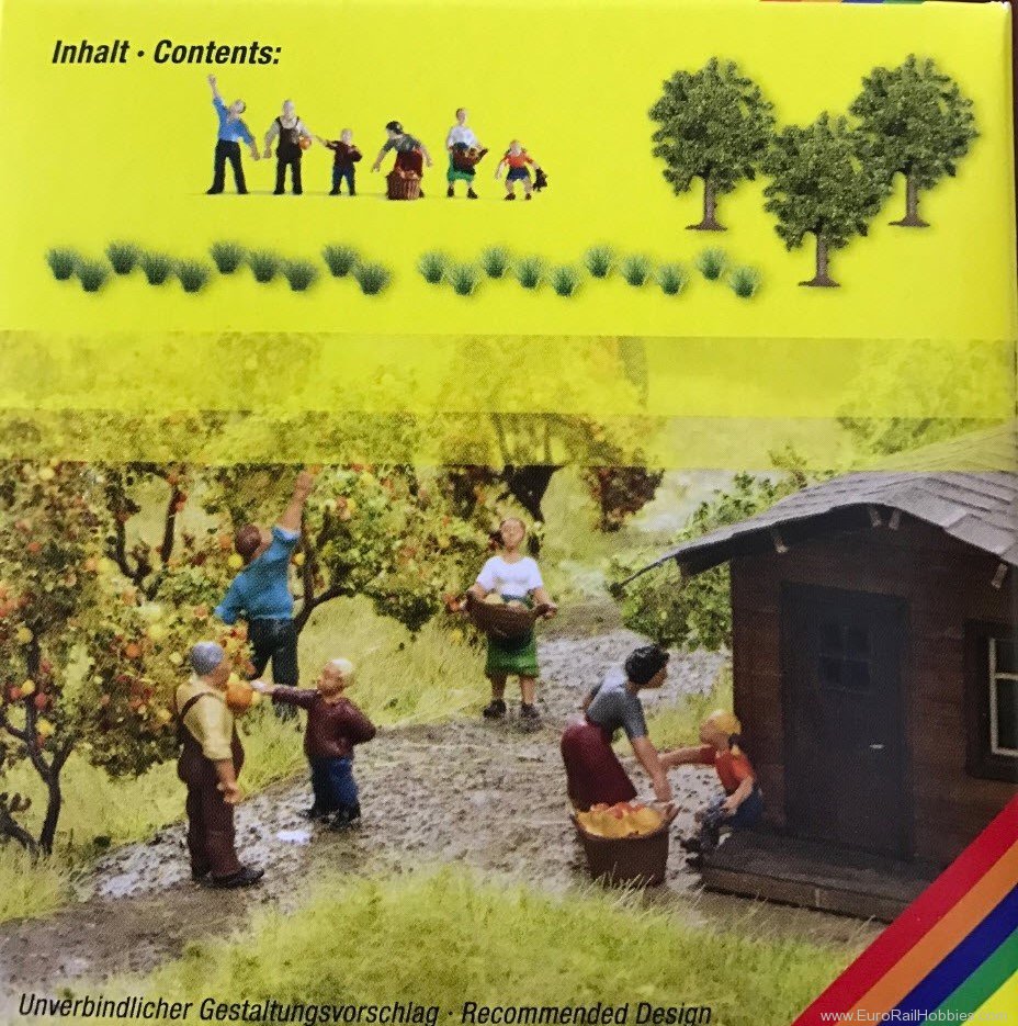 Noch 75985b HO HO Mini Diorama - Apple Harvest Scene
