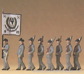 Preiser 24605 HO Hunter''s Marching Band - 8 figures