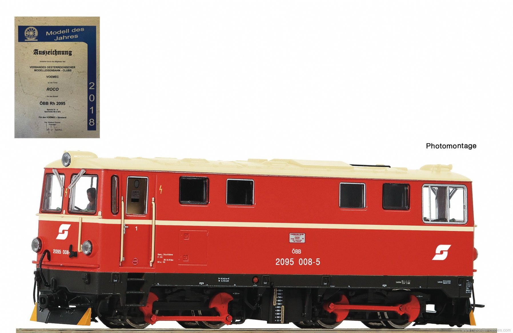 Roco 33300 HOe Diesel locomotive 2095 008-5, OBB