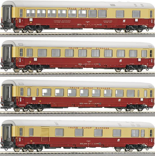 Roco 45922 HO (FS) TEE 4 Piece Passenger Car Set