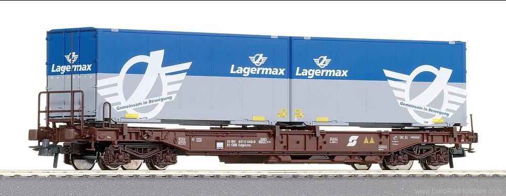 Roco 47117 HO Ã–BB Container Car Lagermax