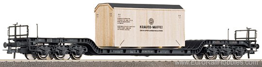 Roco 47740 HO Low loader, loaded with transport crate