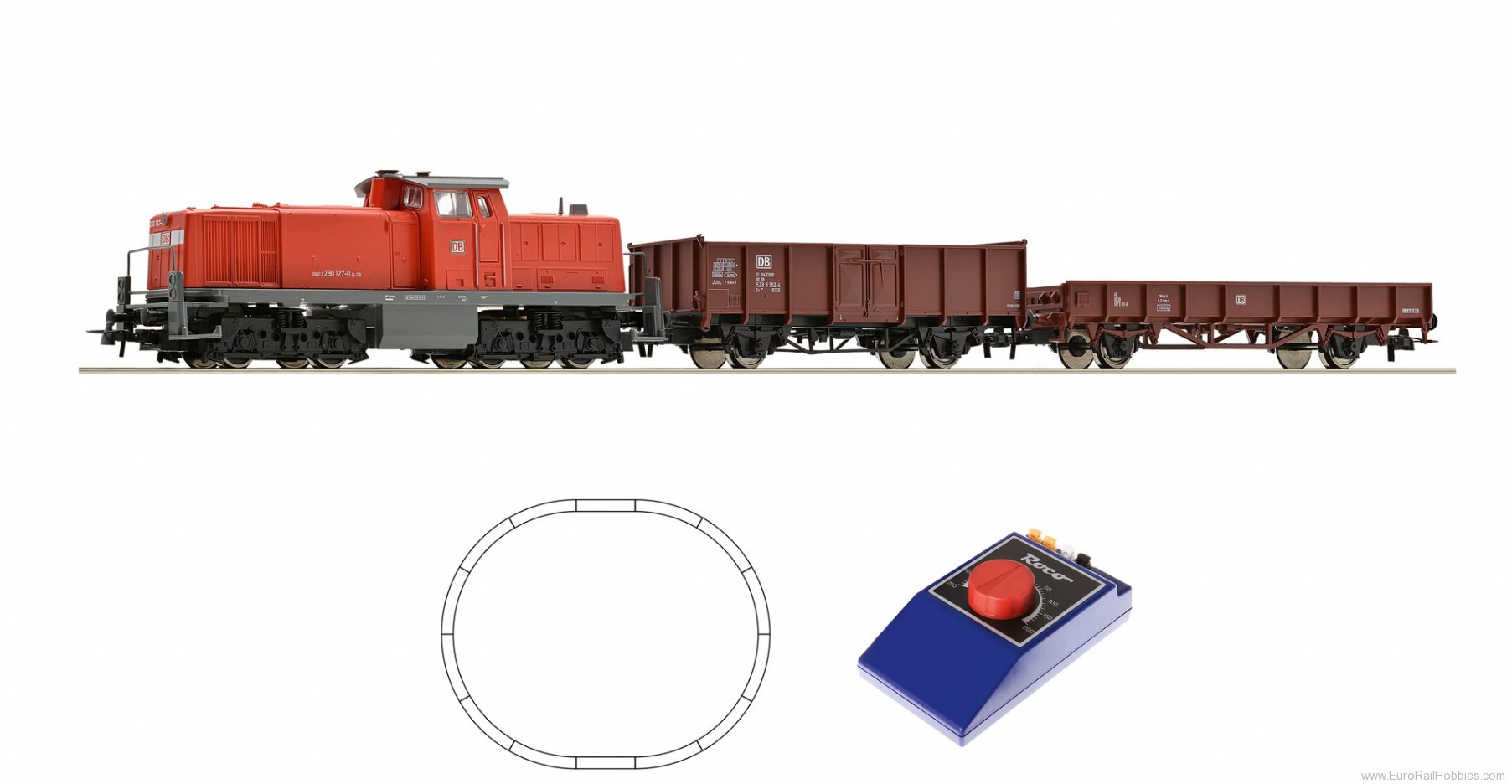 Roco 51154 HO Analogue Starter Set: Diesel locomotive