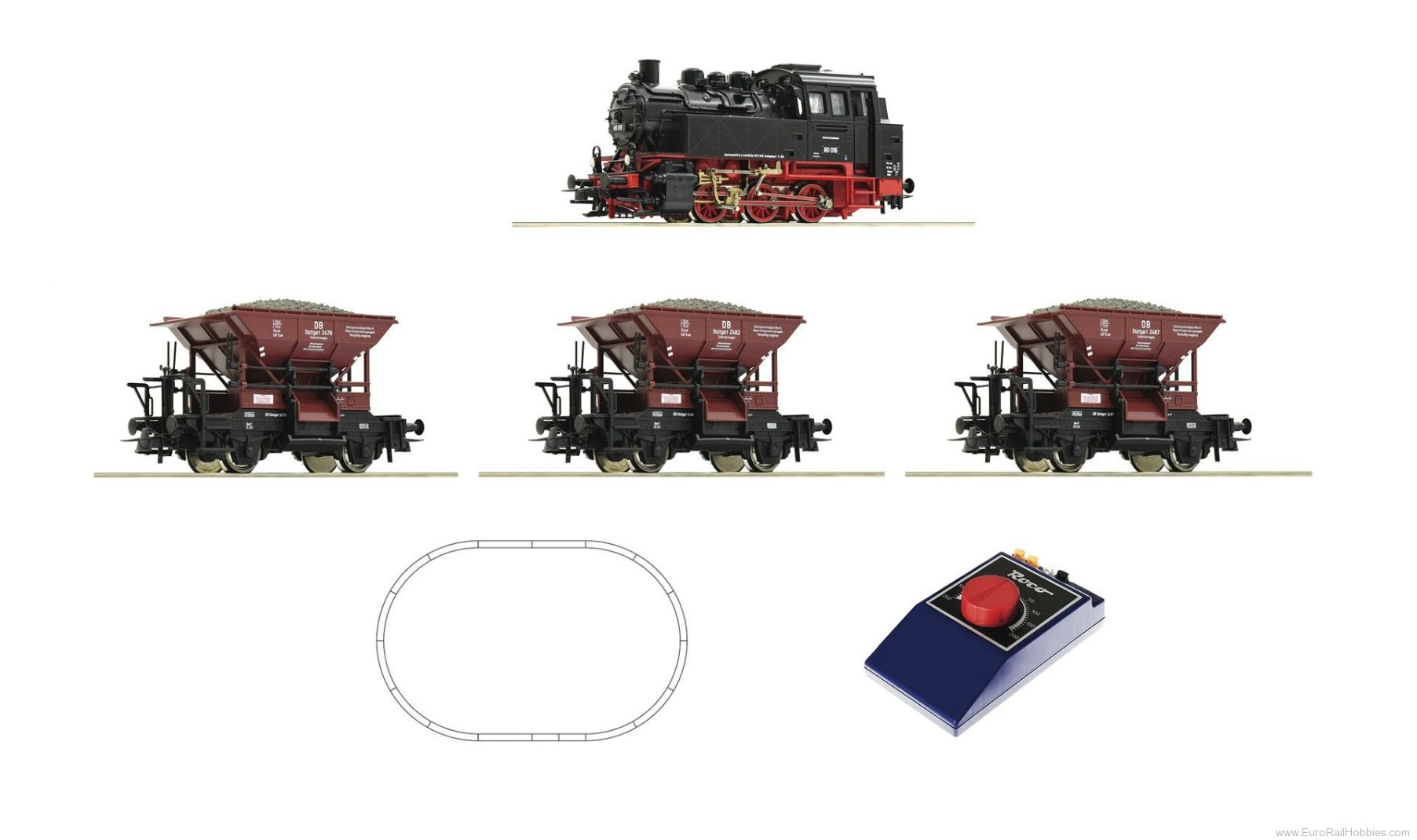 Roco 51159 HO Analogue Start Set: Steam locomotive