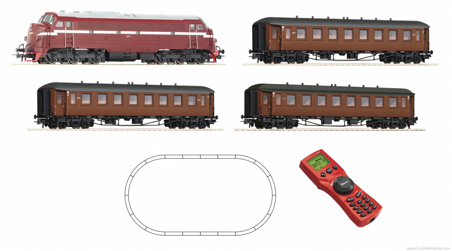 Roco 51276 HO Digital Starter Set: Diesel locomotive