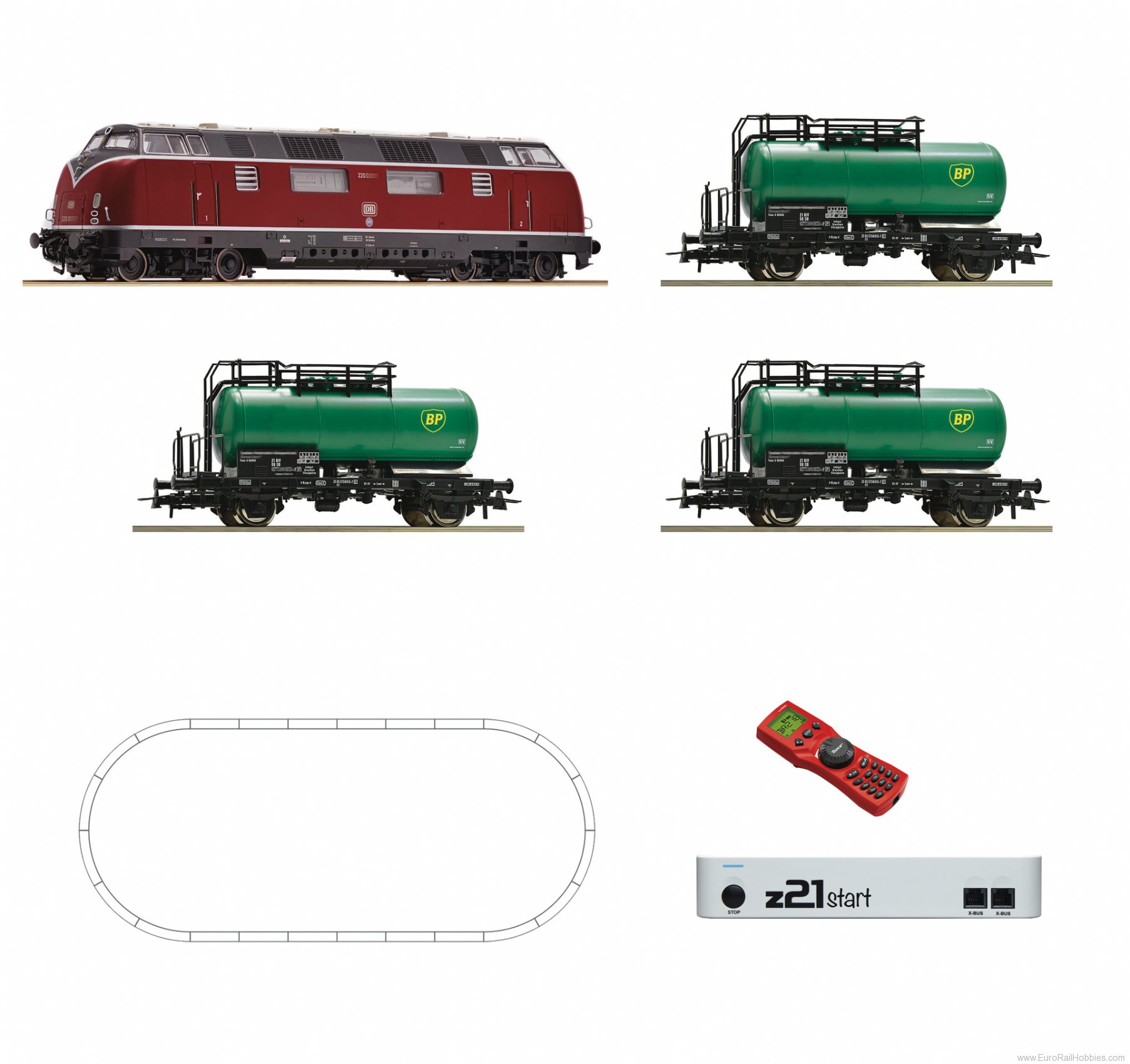 Roco 51290 HO Digital starter set z21: Diesel locomotive