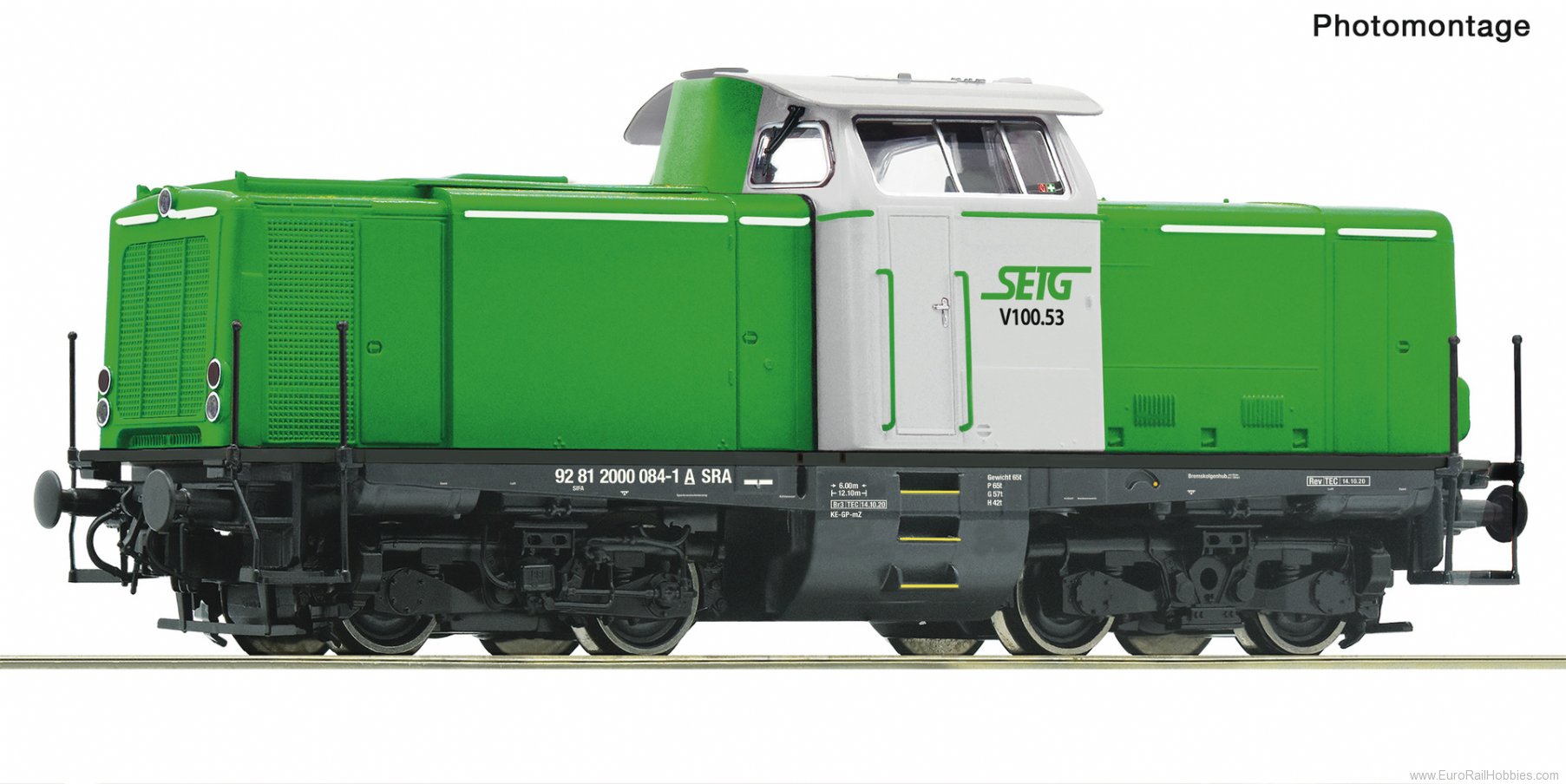 Roco 52563 HO Diesel locomotive V 100.53, SETG (DC
