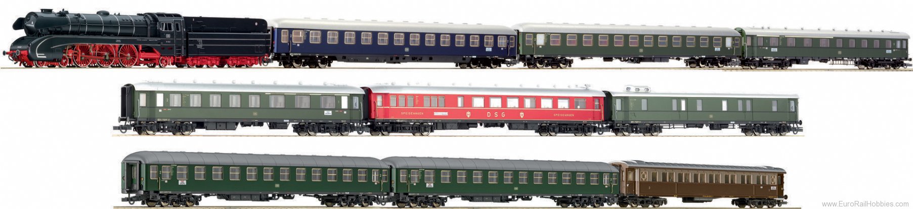 Roco 61440 HO DB BR10 Steam Locomotive Riviera Express