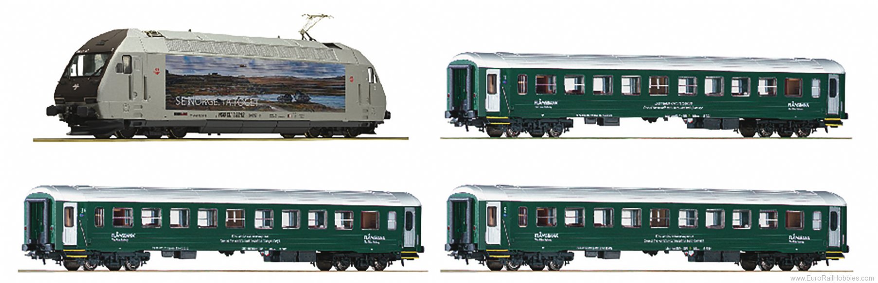 Roco 61451 HO Set: Electric locomotive EL 18 + passenger