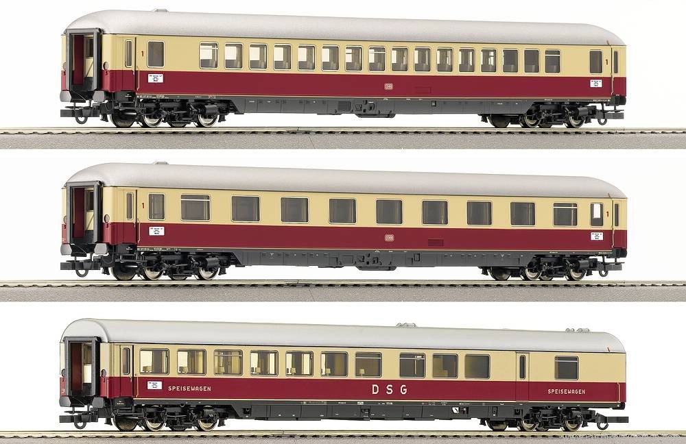 Roco 64024 HO DB TEE set Blauer Enzian 3 parts