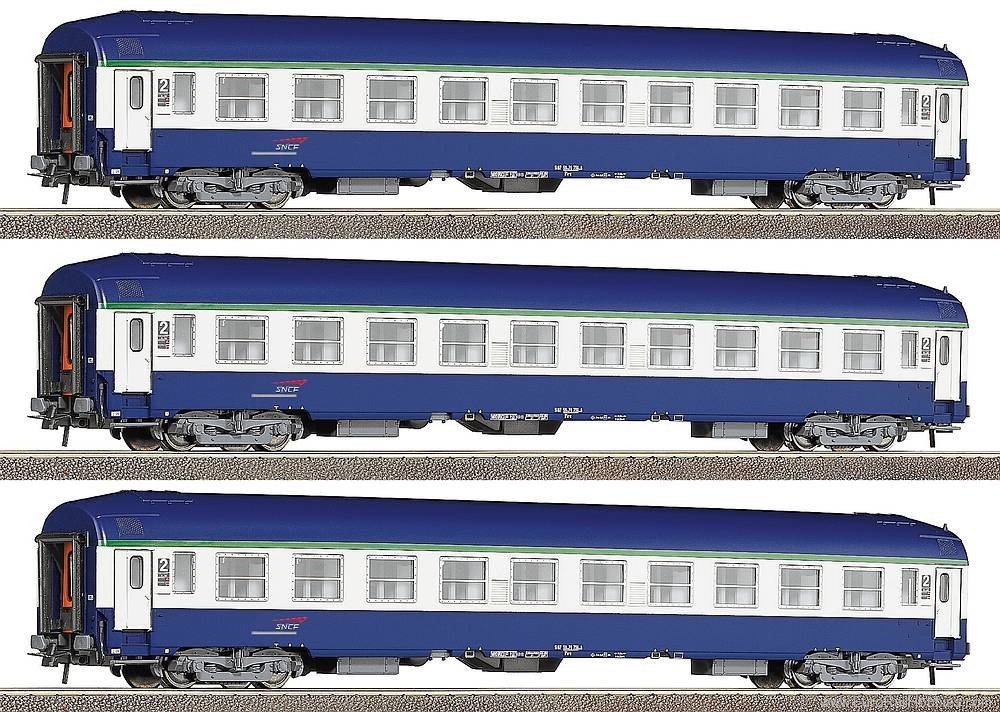 Roco 64047 HO SNCF Set Night train 3 parts, design