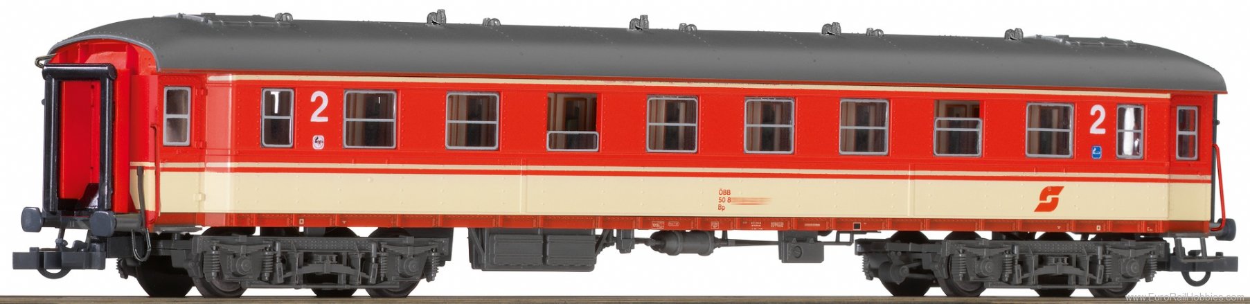 Roco 64656 HO 2nd class fast train coach, OBB