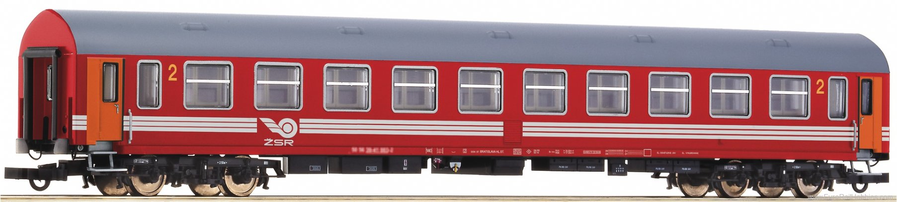 Roco 64884 HO 2nd class express train passenger car,