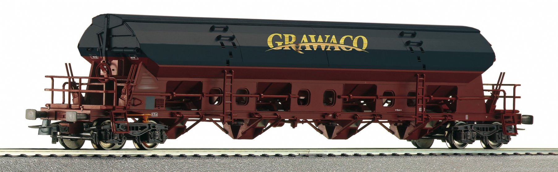 Roco 67620 HO Self unloading hopper wagon, Grawaco