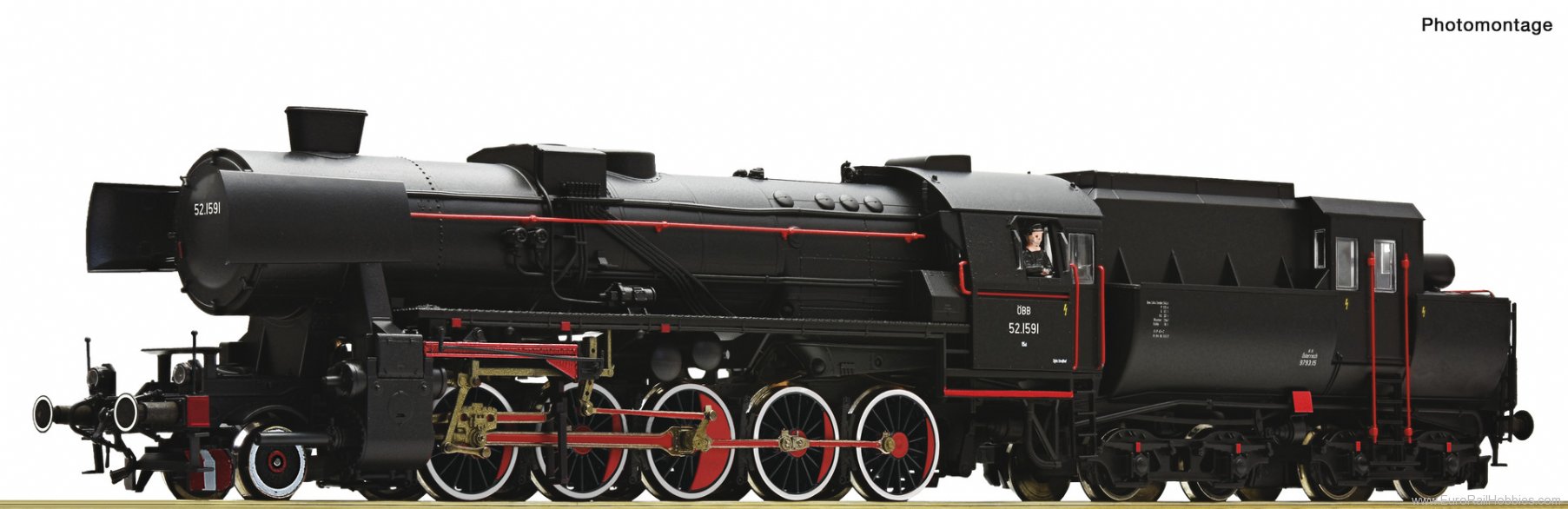 Roco 70048 HO Steam locomotive 52.1591, ÖBB (Digital