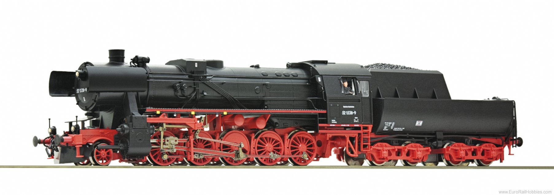 Roco 70278 HO DB Steam locomotive class 52 (DCC Henning