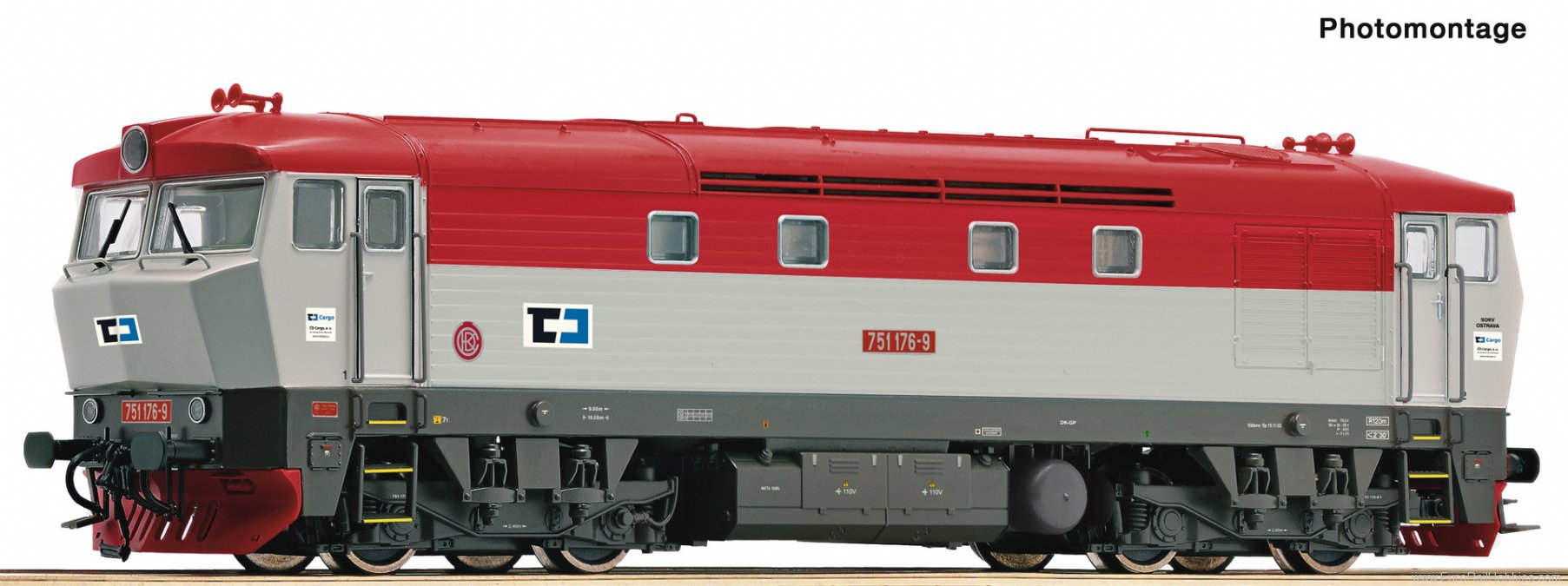 Roco 70926 HO Diesel locomotive 751 176-9, CD Cargo