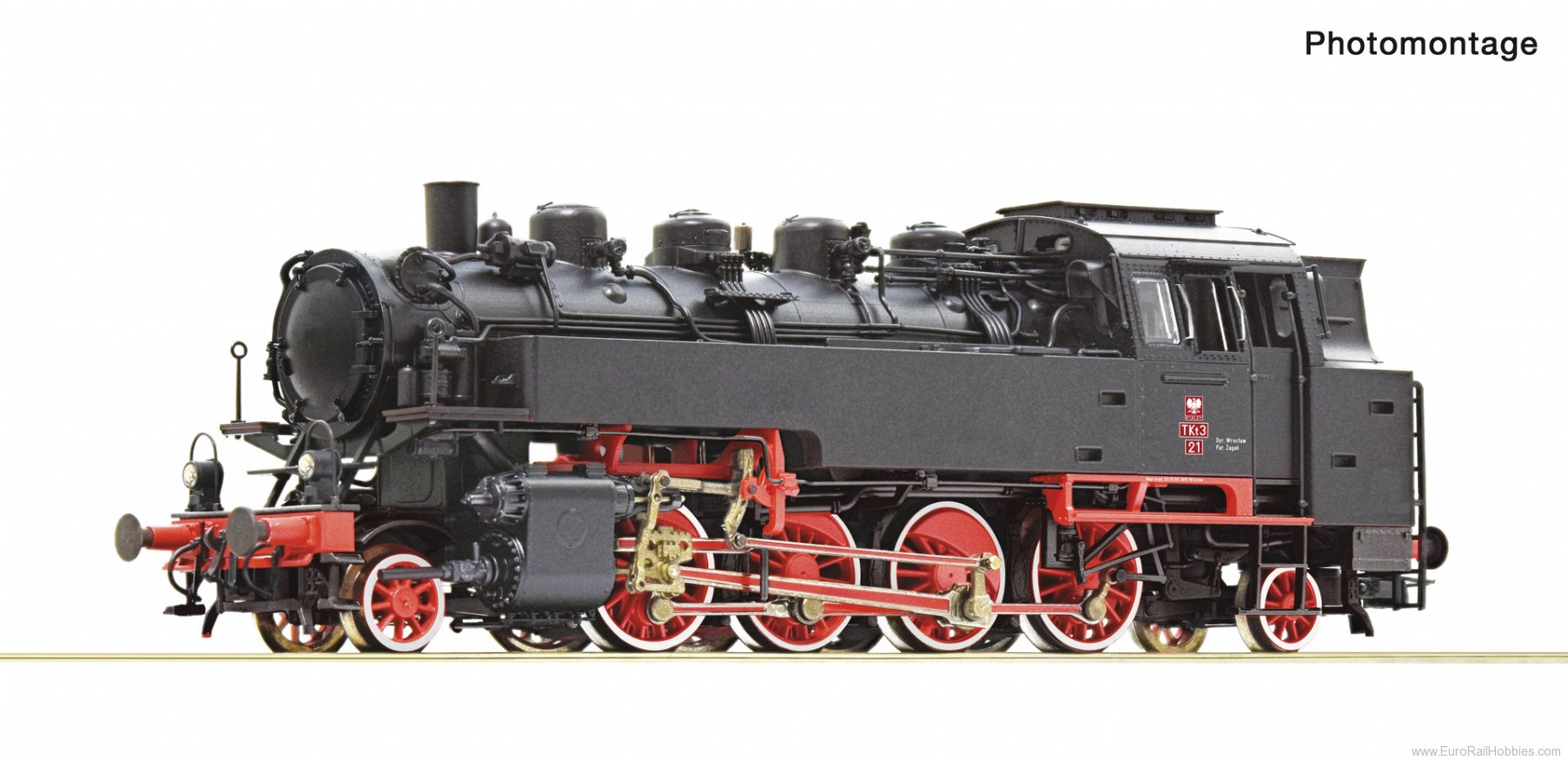 Roco 7100002 HO Steam locomotive TKt3 21, PKP (DC Analog)