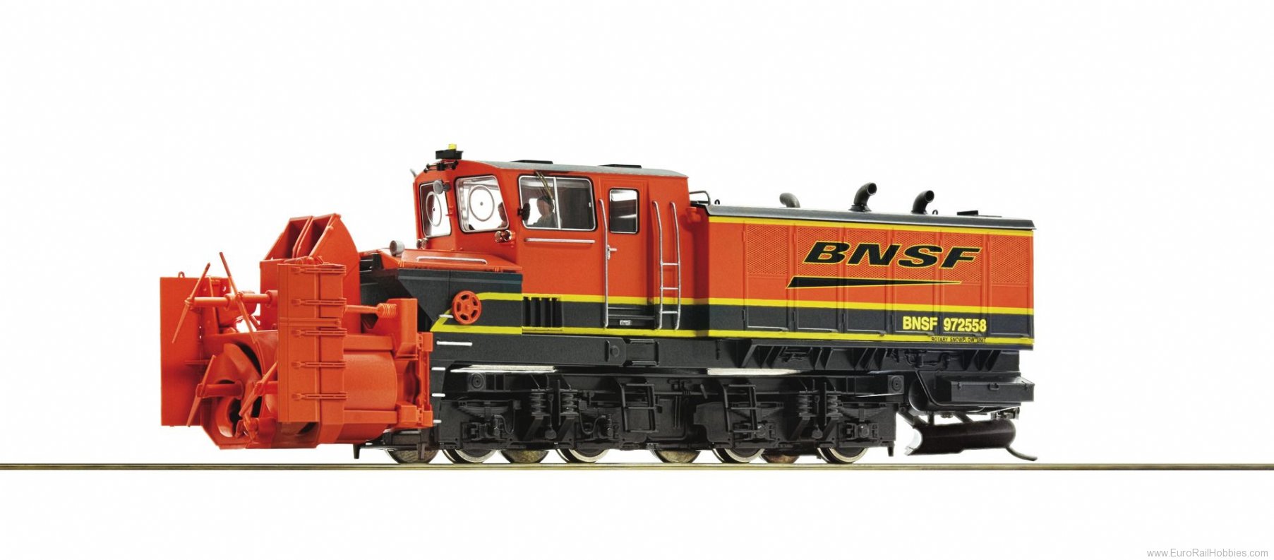 Roco 72806 HO Beilhack Rotary Snow Blower, BNSF (DCC