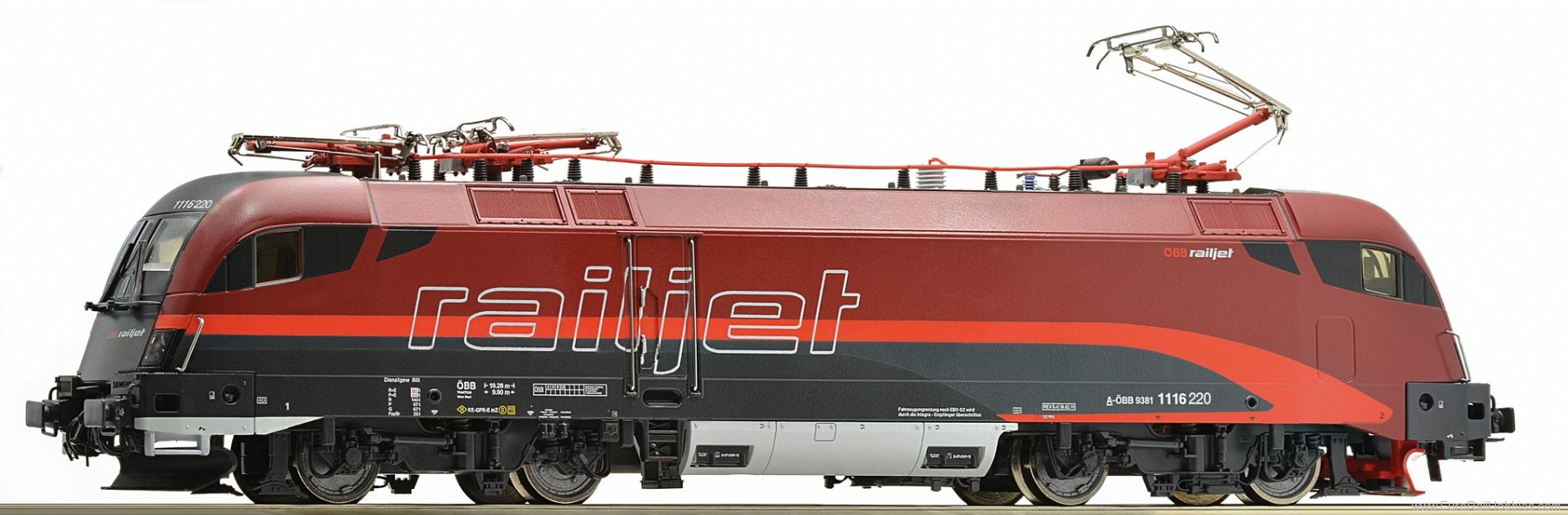 Roco 73233 HO Electric Locomotive Rh 1116 Railjet