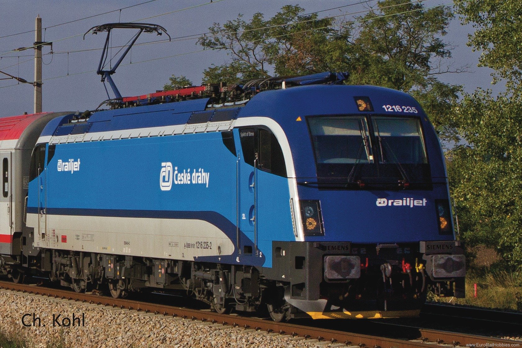 Roco 73499 HO Electric locomotive Rh 1216 CD-Railjet