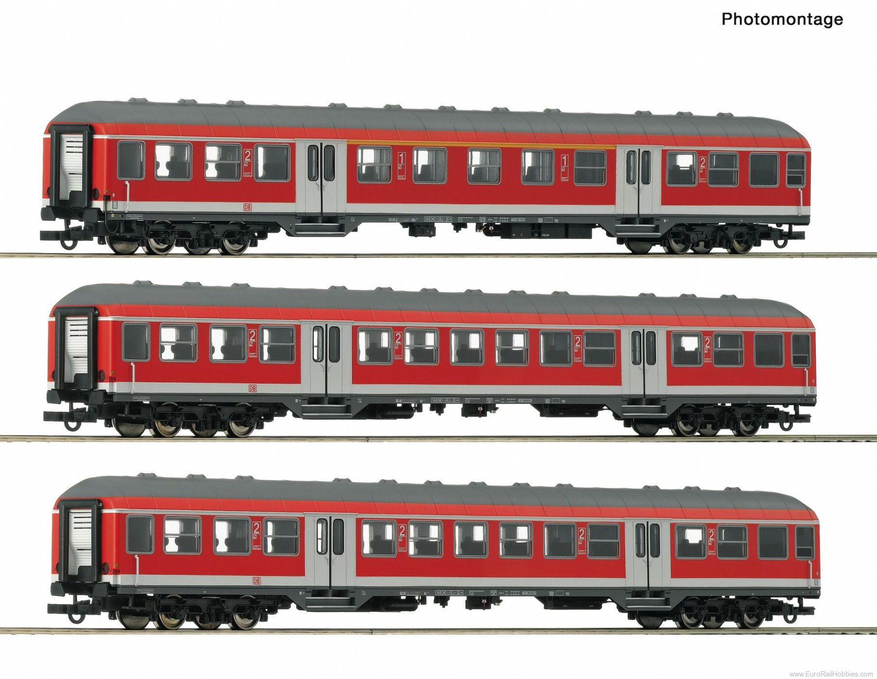 Roco 74050 HO DB-AG 3 piece set: Regional train