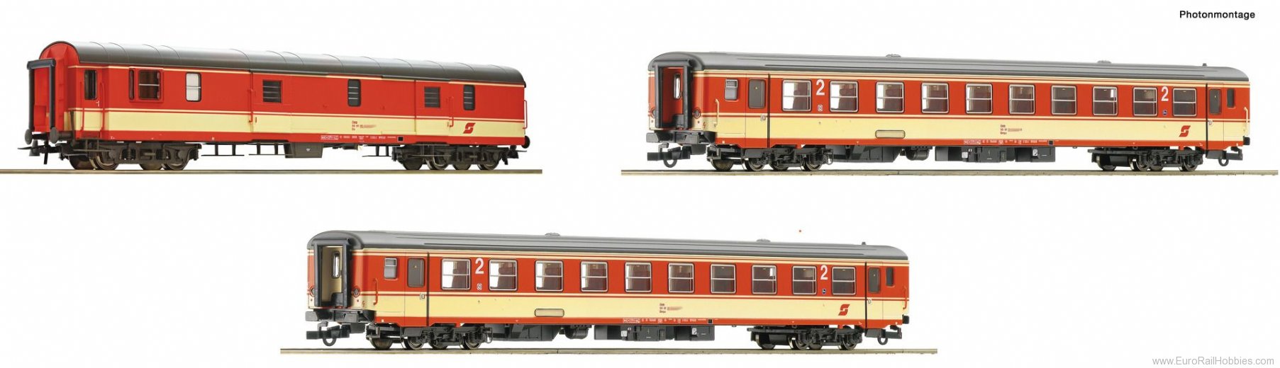 Roco 74052 HO ÖBB 3 piece set 1: Express train E