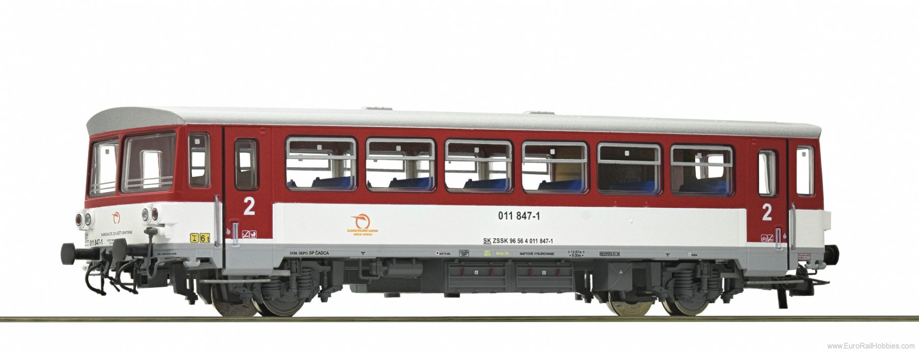 Roco 74243 HO ZSSK class 810 Trailer for Motor Coach