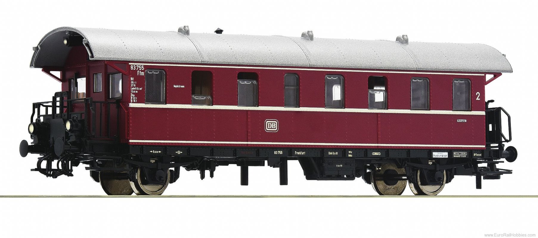 Roco 74263 HO Control cab coach 2nd class Donnerbuechse,