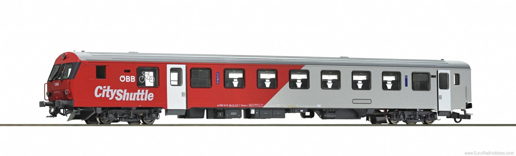 Roco 74412 HO ÖBB 2nd class Control Cab Coach