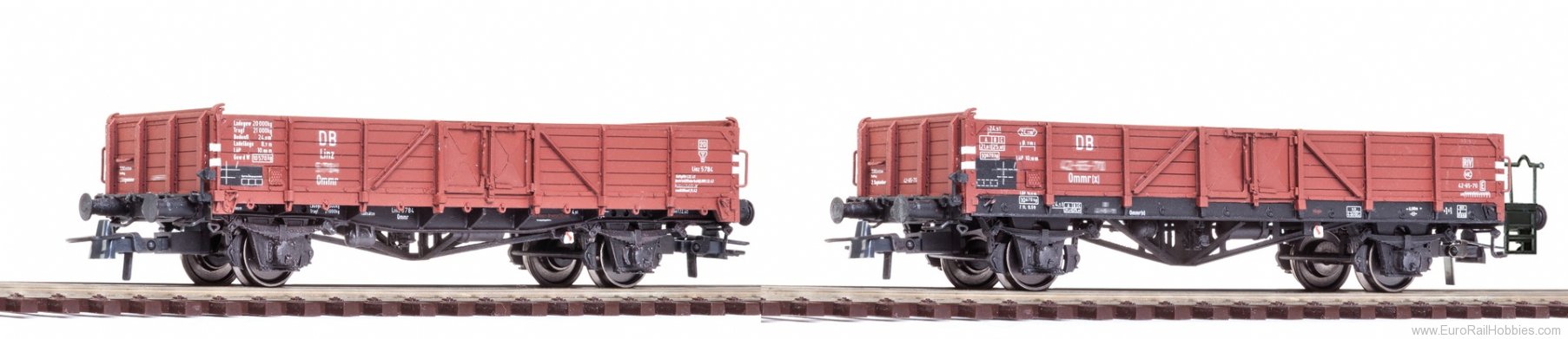 Roco 76109 HO 2 piece set gondolas, DB